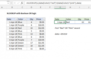 XLOOKUP with multiple criteria - Excel formula | Exceljet